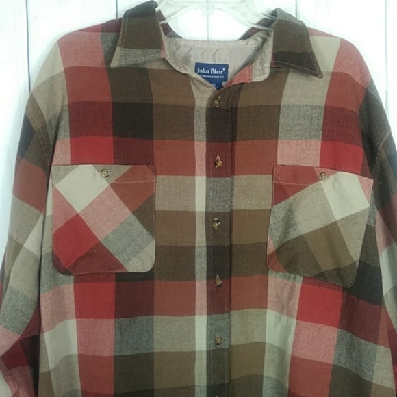 John Blair | Shirts | John Blair Flannel Buttondown Shirt Xlt | Poshmark